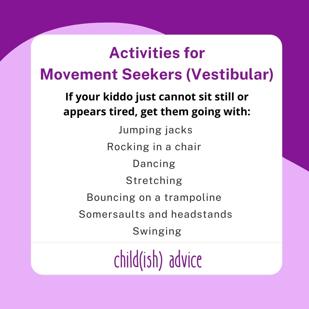 Activities for Self-Regulation – Child(ish) Advice