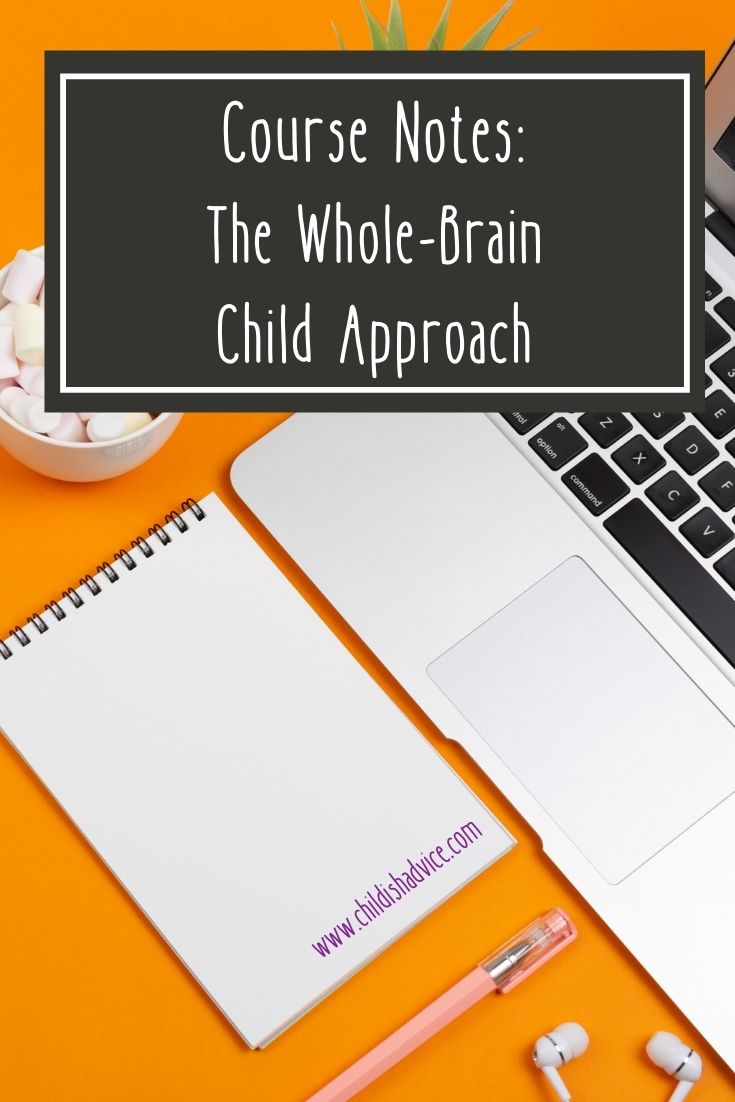 Course Notes: The Whole-Brain Child Approach. Pt 3 – Child(ish) Advice