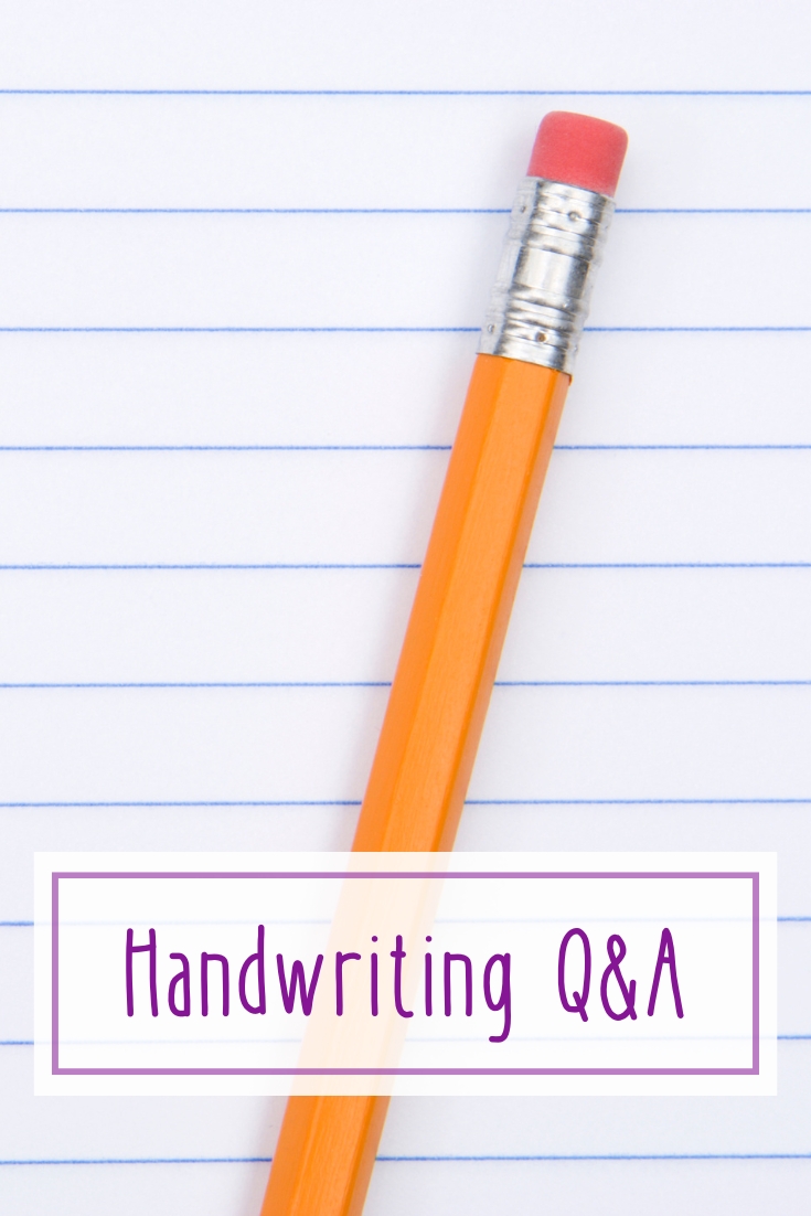 Handwriting Q&A – Child(ish) Advice